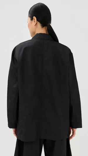 Tibi Crispy Nylon Liam Blazer