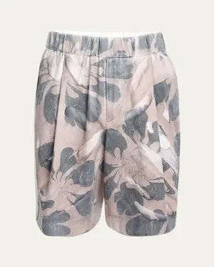 Dries Van Noten Dries Van Noten Plato Printed Relaxed Shorts - Multi