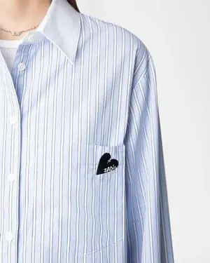 Zadig&Voltaire Morning Pop Striped Shirt - Mist