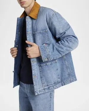 Bottega Veneta Bottega Veneta Eco Wash Denim Blouson Jacket Azure