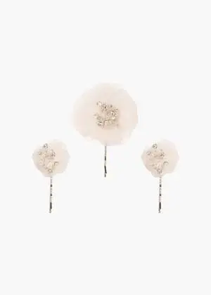 JENNIFER BEHR Chantrell Bobby Pin Set - Cream