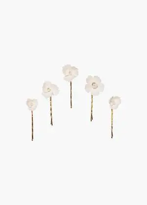 JENNIFER BEHR Karissa Bobby Pin Set - Cream