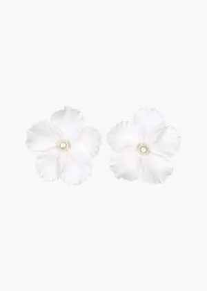 JENNIFER BEHR Verone Flower Earrings - Cream