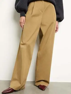 Another Tomorrow Relaxed Wide-leg Pant - Thyme