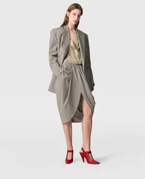 Stella McCartney Sheer Striped Paneled Shirt