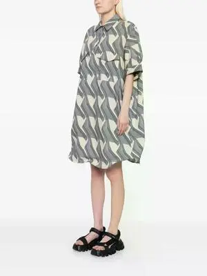 JNBY Pattern Printed Shirt Dress