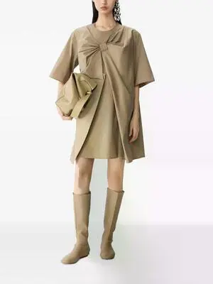 JNBY Bow Pleat Dress - Brown
