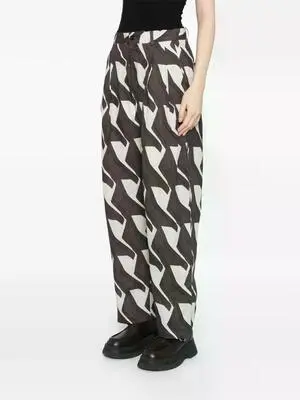 JNBY Pattern-printed Tapered Trousers