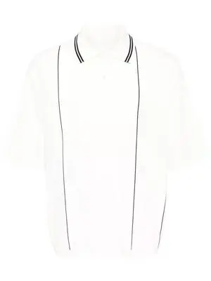CROQUIS Knitted Polo Shirt - White