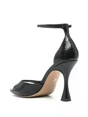 Lola Cruz 100mm Kumala Sandals - Black