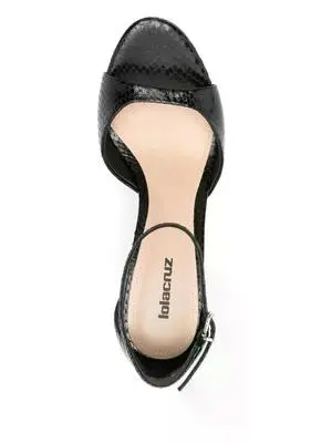 Lola Cruz 100mm Kumala Sandals - Black
