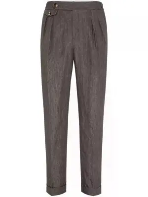 Brunello Cucinelli Tailored Linen Trousers