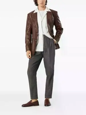 Brunello Cucinelli Tailored Linen Trousers