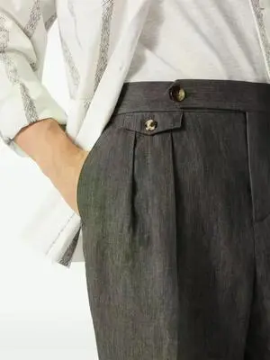 Brunello Cucinelli Tailored Linen Trousers