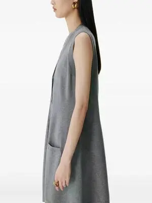 JNBY V-neck Sleeveless Knitted Dress - Grey