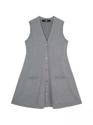 JNBY V-neck Sleeveless Knitted Dress - Grey