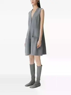 JNBY V-neck Sleeveless Knitted Dress - Grey