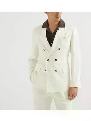Brunello Cucinelli Double-breasted Peak-lapel Blazer