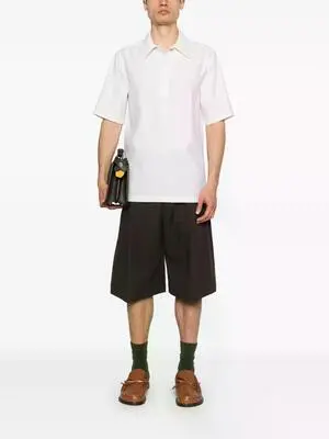 JIL SANDER Wool Polo Shirt - Neutrals