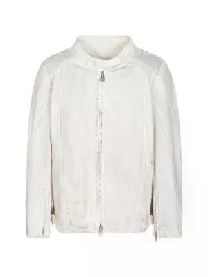 CROQUIS Panelled Denim Jacket - White