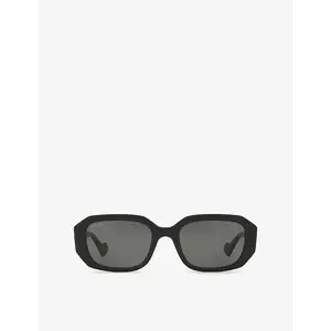 Gucci Gg1535s Rectangular Sunglasses - Black