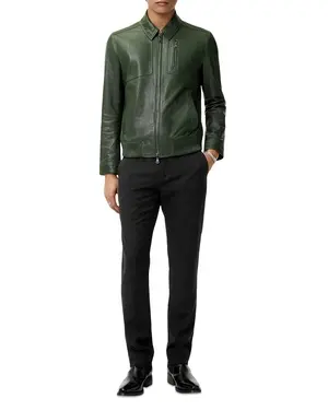 John Varvatos Kai Aviator Leather Jacket
