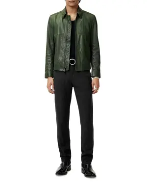 John Varvatos Kai Aviator Leather Jacket