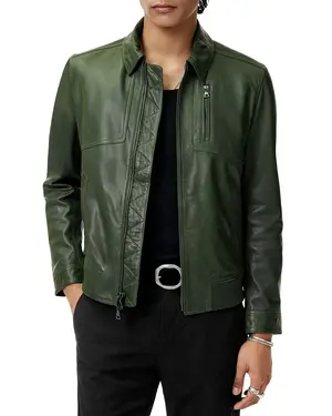 John Varvatos Kai Aviator Leather Jacket