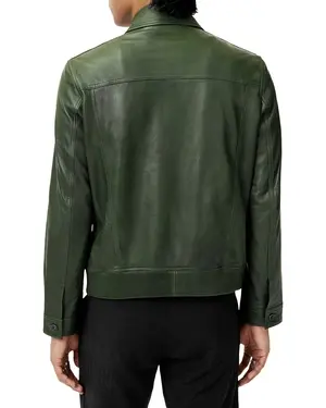 John Varvatos Kai Aviator Leather Jacket