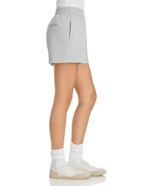 ANINE BING Kam Monogrammed Sweat Shorts