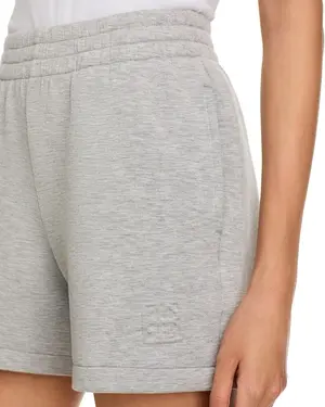 ANINE BING Kam Monogrammed Sweat Shorts