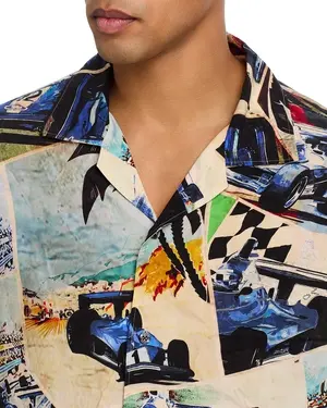 Hugo Espino Printed Camp Shirt