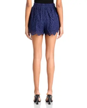Aqua Eyelet Shorts Exclusive
