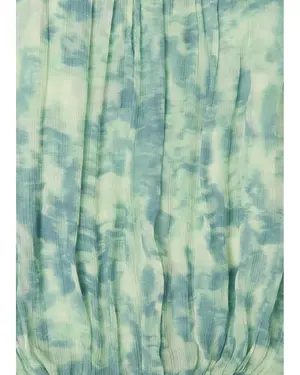 Whistles Dashes Brush Marks Midi Dress - Green/multi