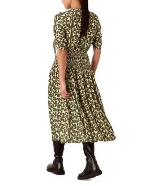 Whistles Abstract Squares Midi Dress