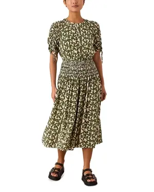 Whistles Abstract Squares Midi Dress