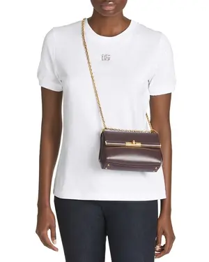 Dolce & Gabbana Leather Shoulder Bag - Wine
