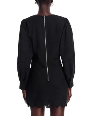 Aqua Eyelet Top Exclusive