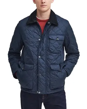 Men's Navy Quilted Jackets