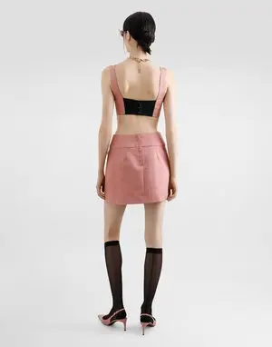 Dolce & Gabbana Quilted Jacquard Bralette Top With Dg Logo