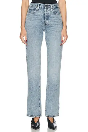 FRAME Vertical Straight Leg Jeans