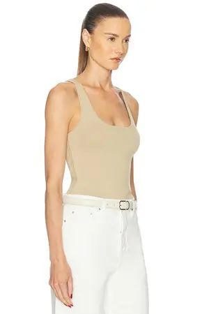 TOTEME Compact Knit Tank Top - Desert