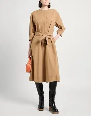 OTTOD'AME Midi Shirt Dress - Beige