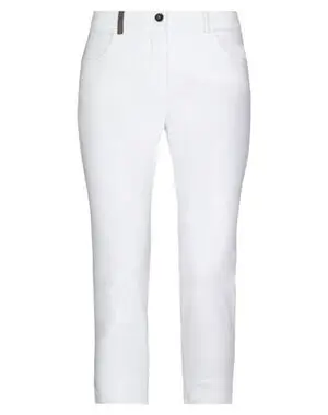 Peserico White Cropped Trousers