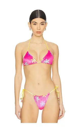 VDM Blair Reversible Bikini Top - Fiesta