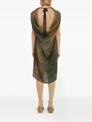 MAISON MARGIELA Silk Midi Dress