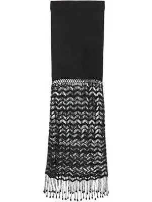 GANNI Macramé Detailing Maxi Skirt