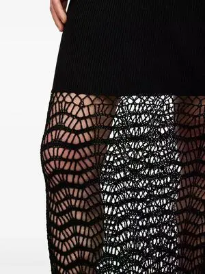 GANNI Macramé Detailing Maxi Skirt