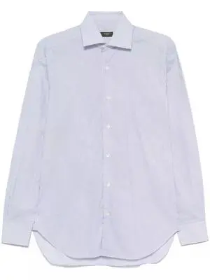 BARBA NAPOLI Patterned Shirt - Blue