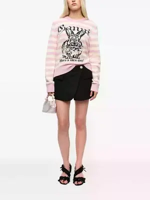 GANNI Intarsia-knit Jumper - Pink